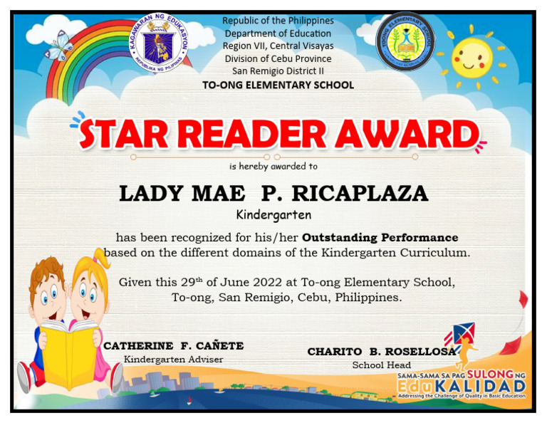 Star Reader Award | PDF