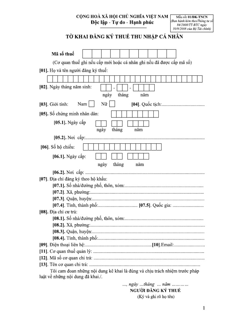 PR 2 Mau 01 DK TNCN Vieclamvui | PDF