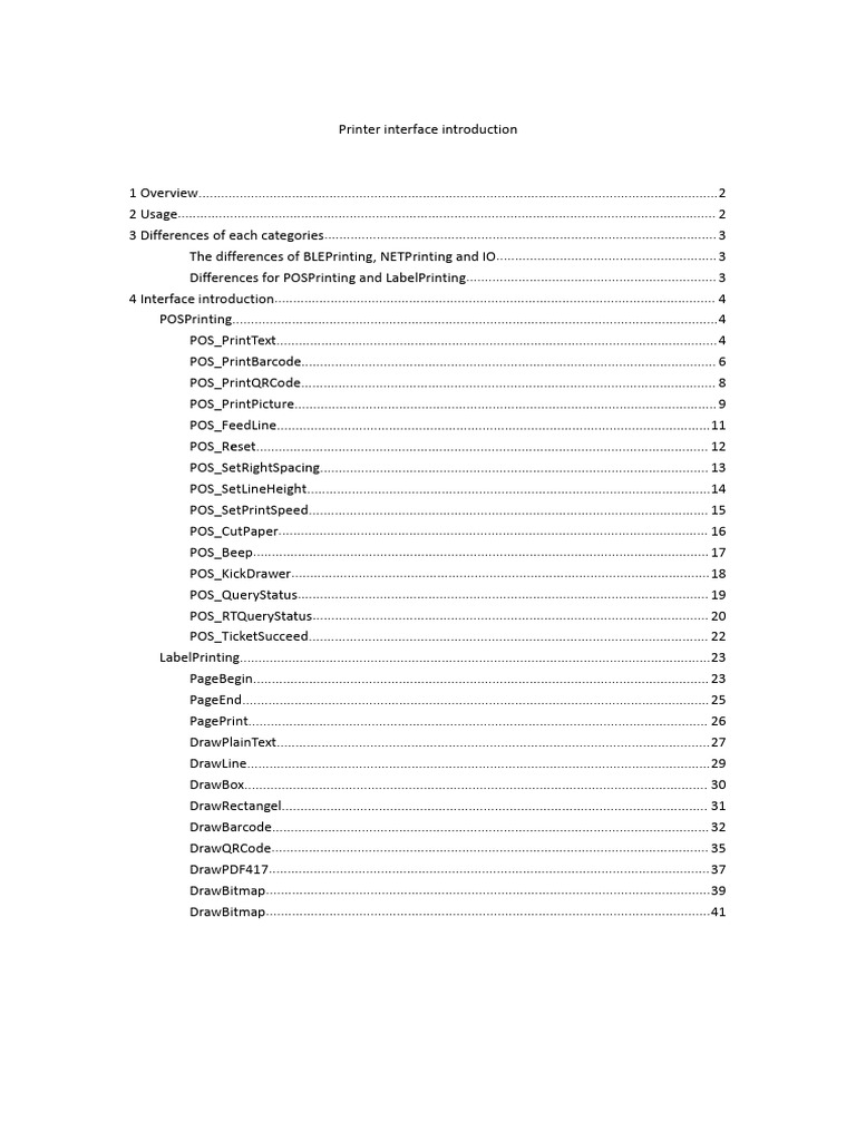 Printer Interface Guide | PDF | Parameter (Computer Programming) | Qr Code