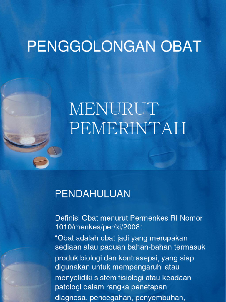 Penggolongan Obat di Indonesia | PDF