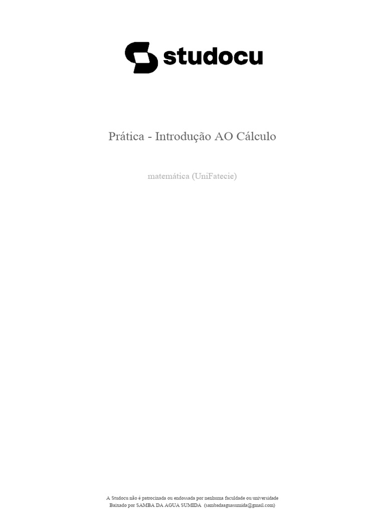 Pratica Introducao Ao Calculo | PDF | Pedagogia | Aprendizado Pratica Introducao Ao Calculo | PDF | Pedagogia | Aprendizado