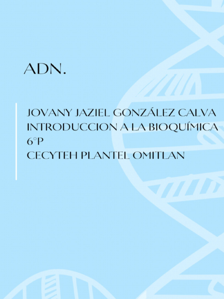 Adn JGC | Descargar gratis PDF | Adn | Genética