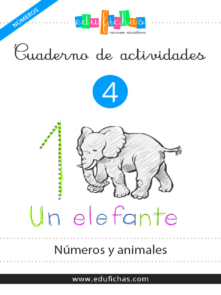 04 Cuadernillo Numeros Animales | PDF