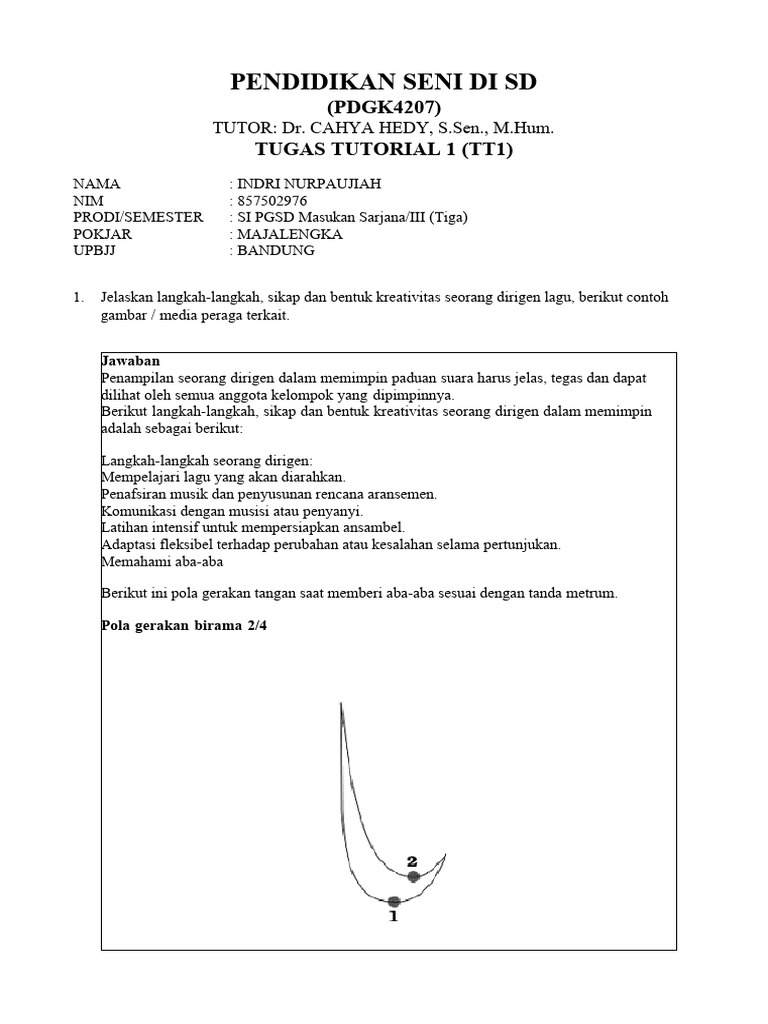TT 1 Pendidikan Seni Indri Nurpaujiah | PDF