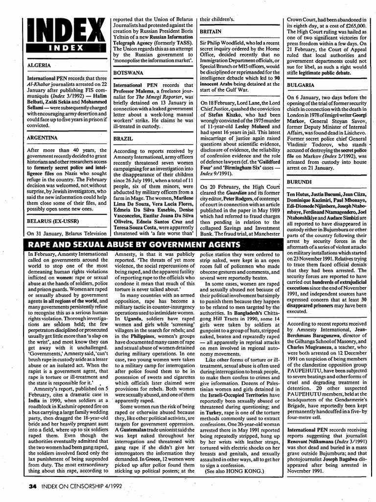 Global Human Rights Violations Report | PDF