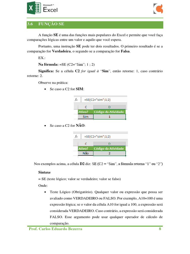 Apostila Excel Essencial Capitulo-3.2 | PDF | Carreira e Crescimento