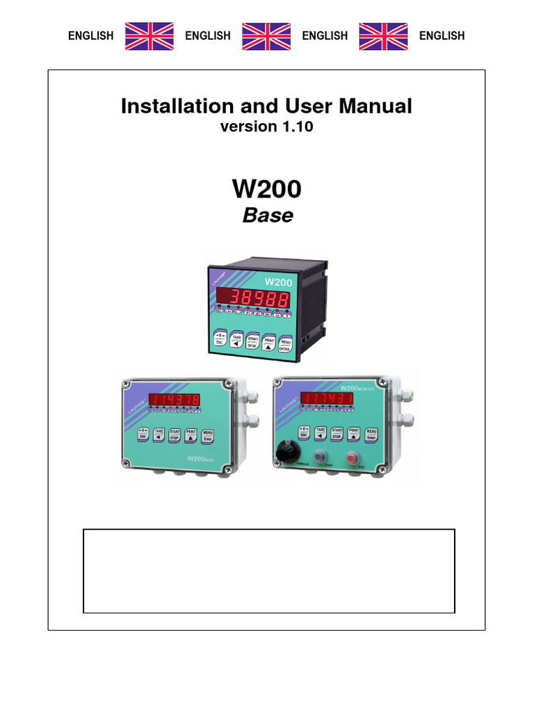 W200 Manual en | PDF | Pipe (Fluid Conveyance) | Waste Management