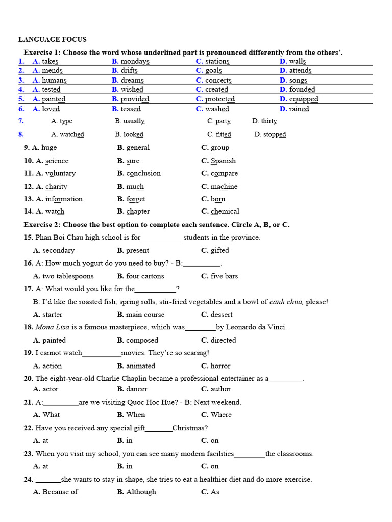 Bu I 1 | PDF | School Meal | Lunch
