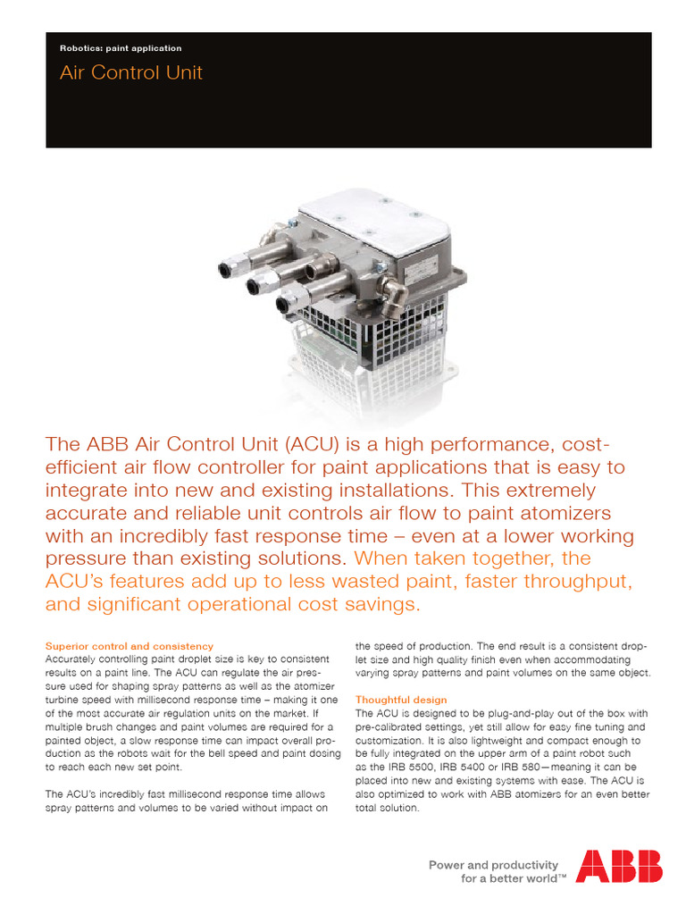 Air Control Unit - PR10099EN - R1 - LR | PDF | Physical Sciences