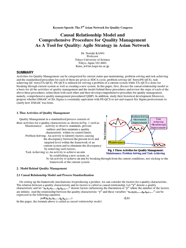 A Tool For PDCA and SDCA | PDF