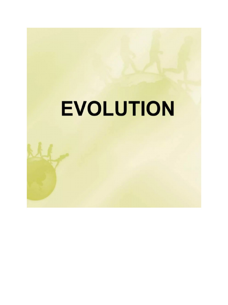evolution | PDF