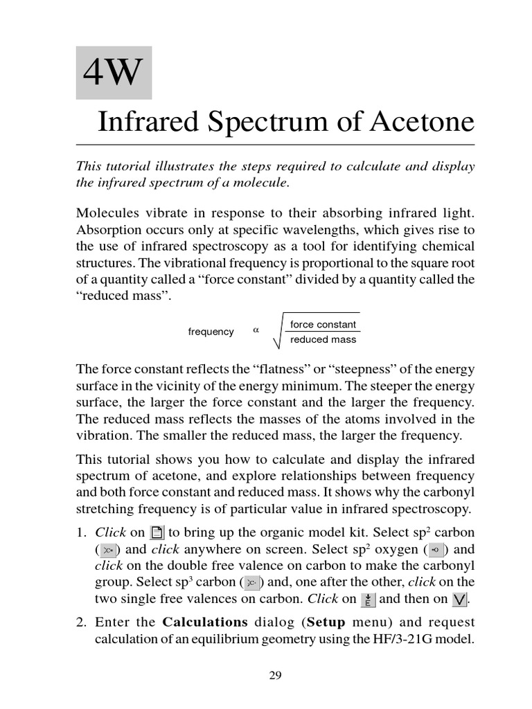 1-4-Infrared Spectrum of Acetone | PDF | Infrared Spectroscopy ...
