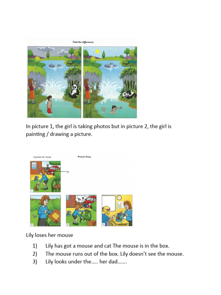 Movers 1 test 2 speaking | PDF