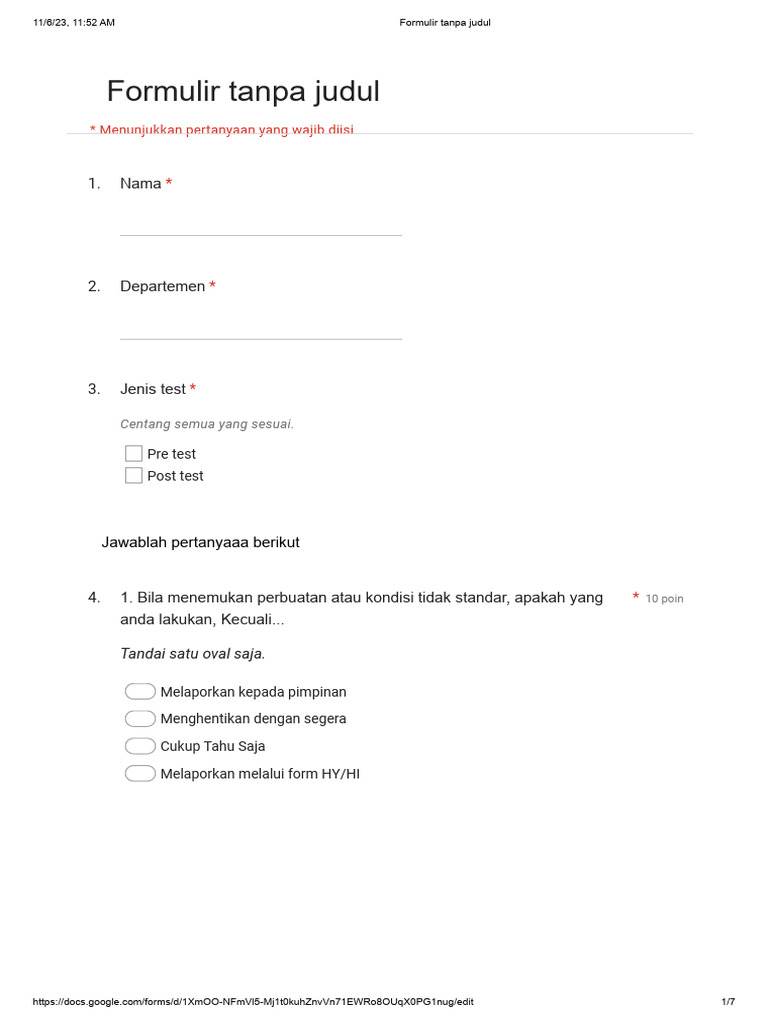 Sistem LOTO dan Kuis Terkait | PDF