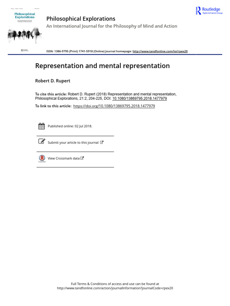 Representation_and_mental_representation | PDF | Theory | Psychology