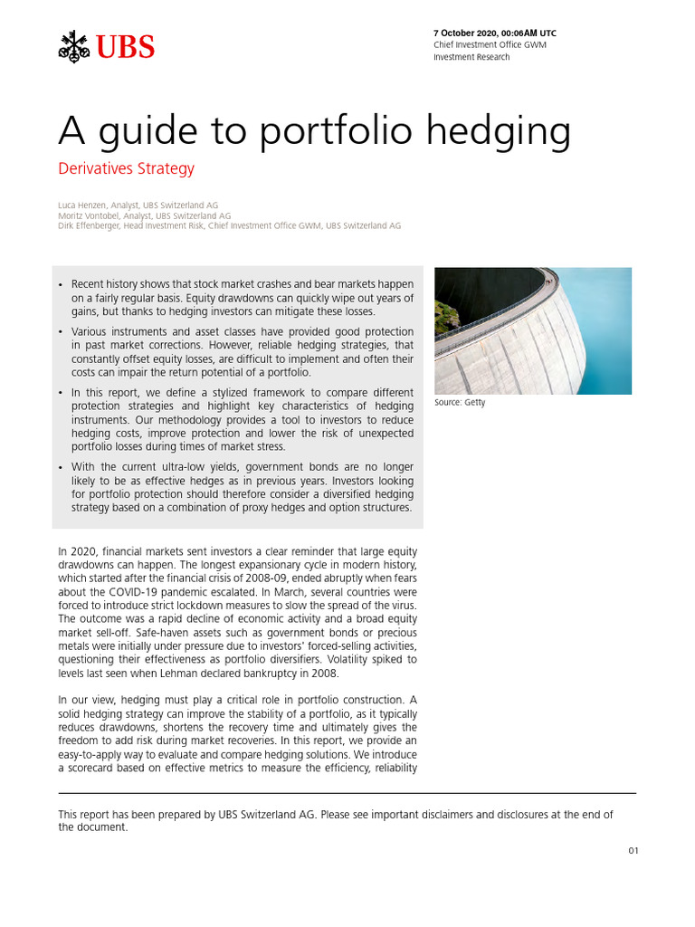 A Guide To Portfolio Hedging | Download Free PDF | Financial Risk ...