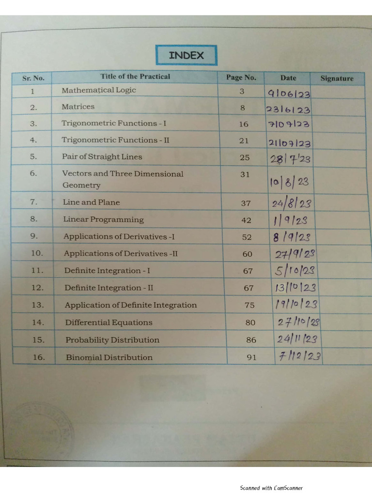 Maths Practical | PDF