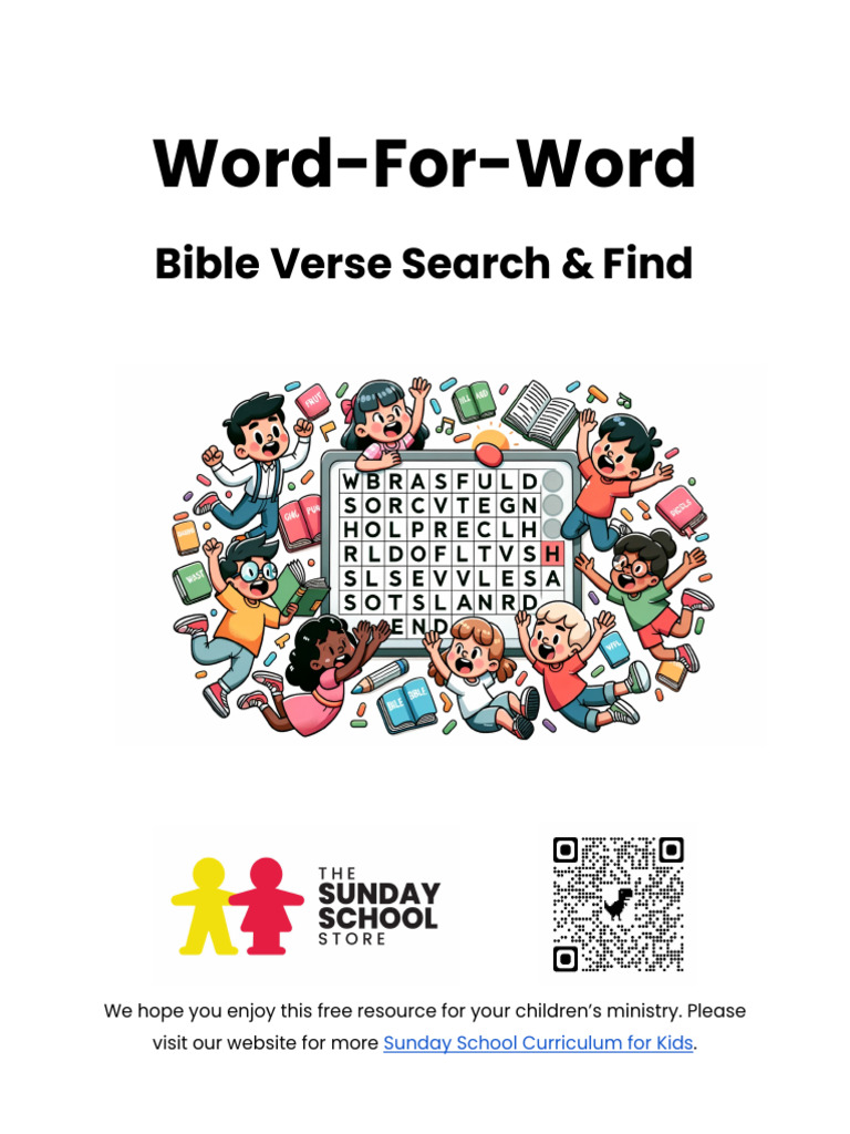 NIV Word-for-Word Bible Verse Search Puzzle | PDF | New International ...