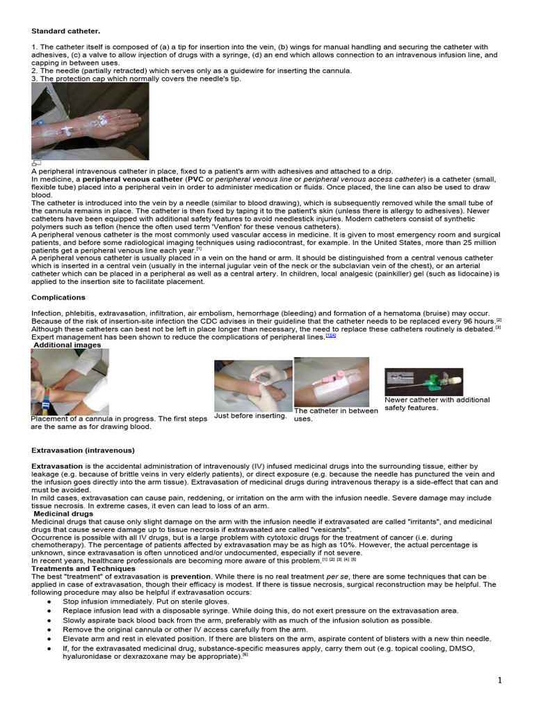 Peripheral IVC | PDF | Bleeding | Intravenous Therapy