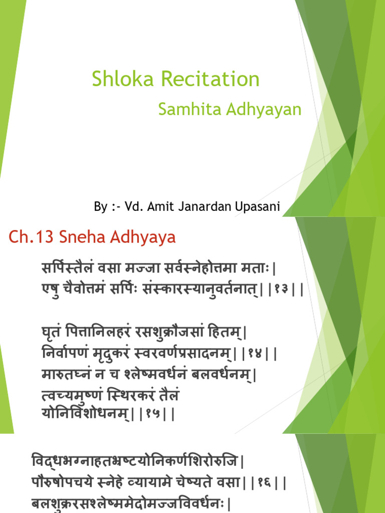 Shloka Recitation | PDF