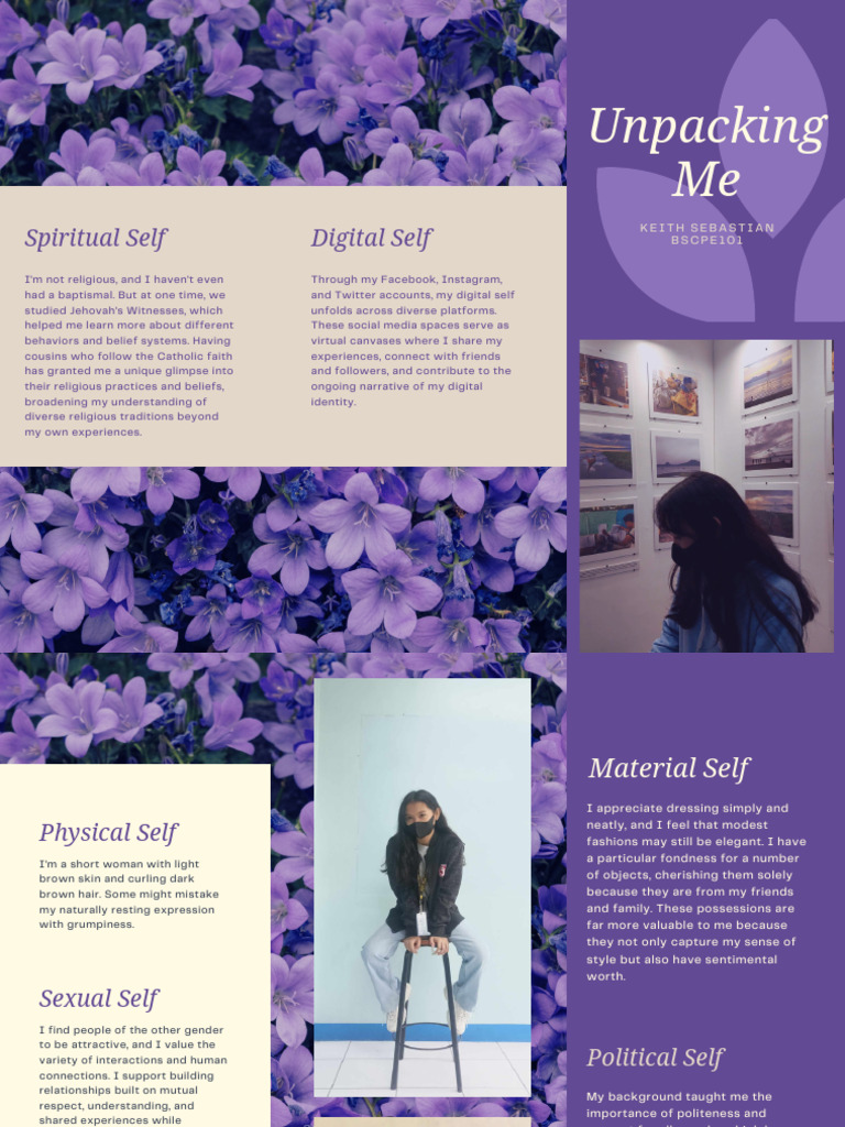 Unpacking Self Trifold Brochure | PDF | Self | Social Psychology