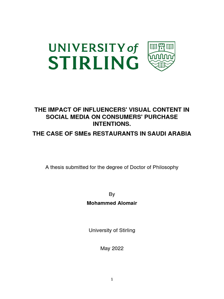 M. Alomair PHD Thesis Final Submission PDF | PDF | Social Media | Popular Culture & Media Studies