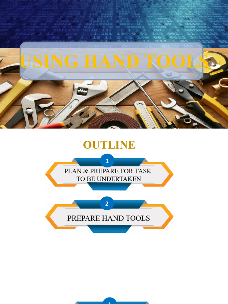 Topic 5 Using Hand Tools | PDF