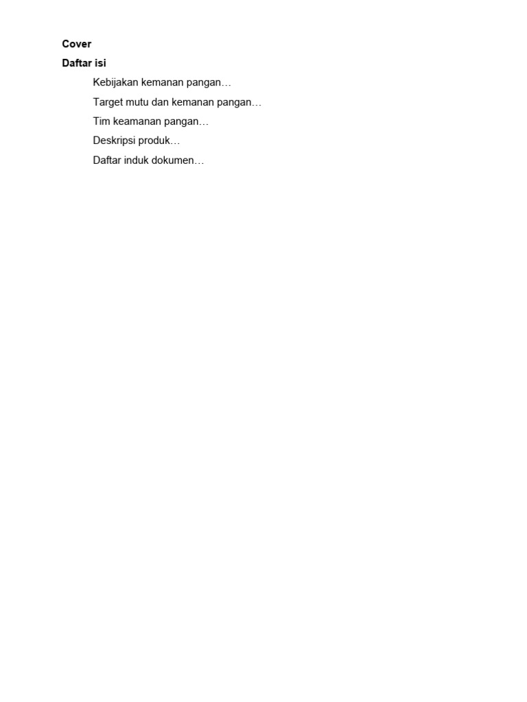 Contoh Manual Mutu 2 | PDF