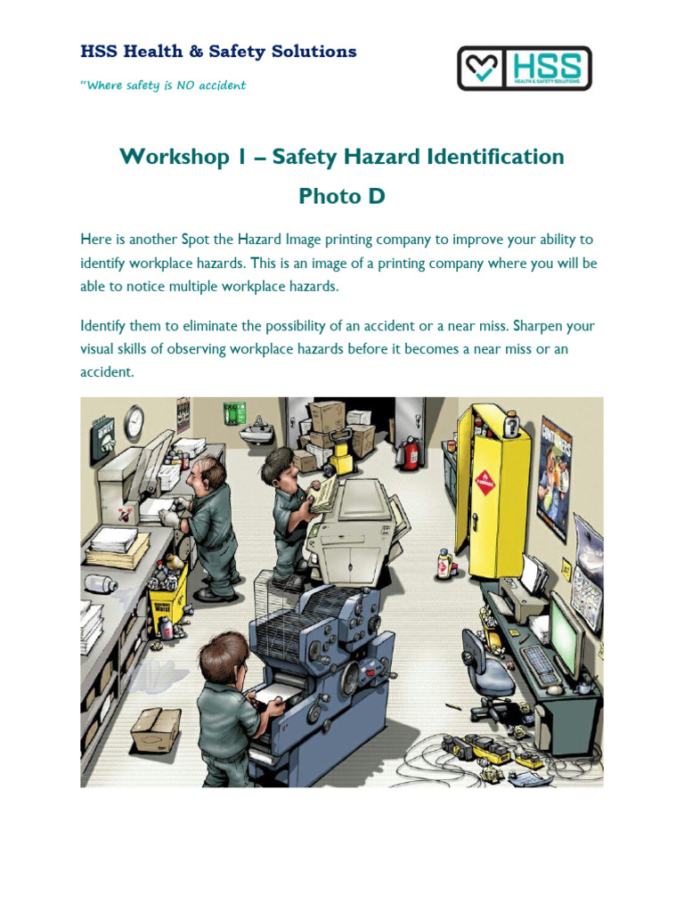 Workshop 1 - Safety Hazard Identification - D | PDF