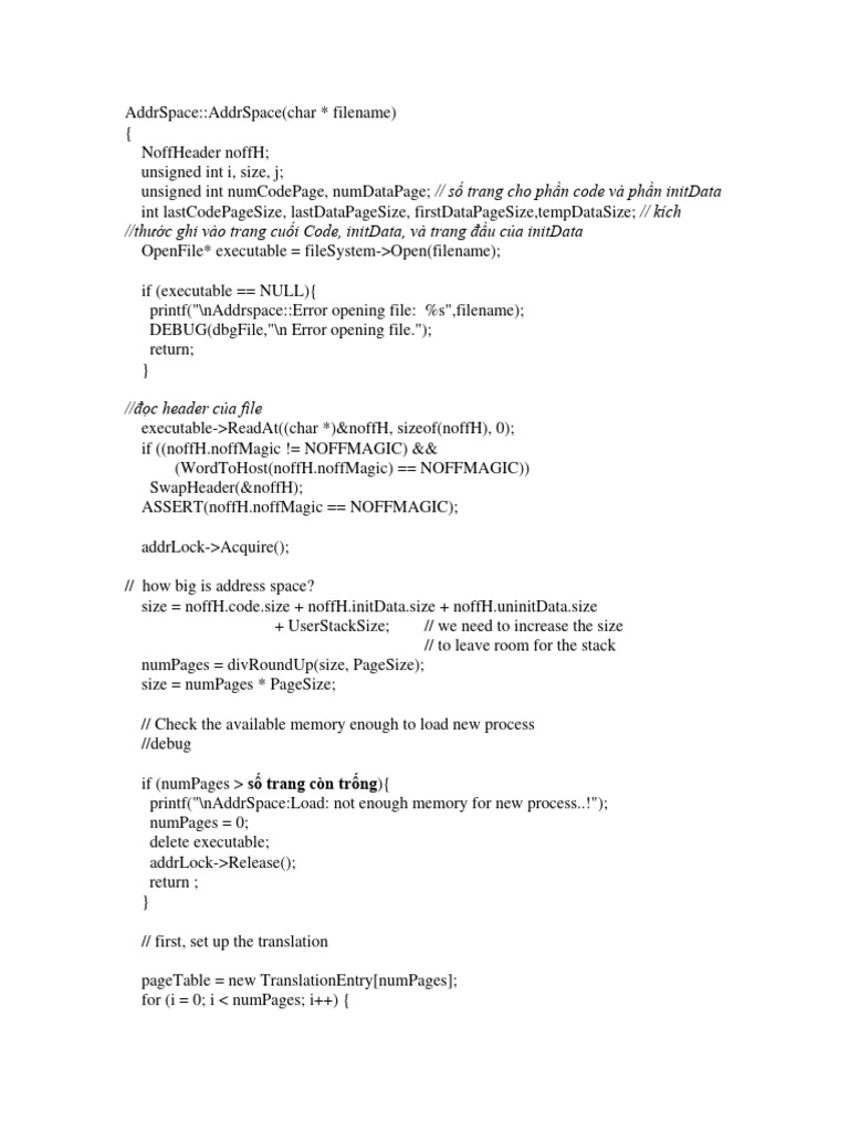 Constructor Cua AddrSpace | PDF | Computing | Software Development