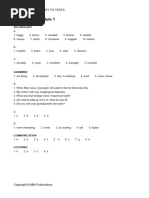Full Blast PLUS 2 - Key To Tests | PDF