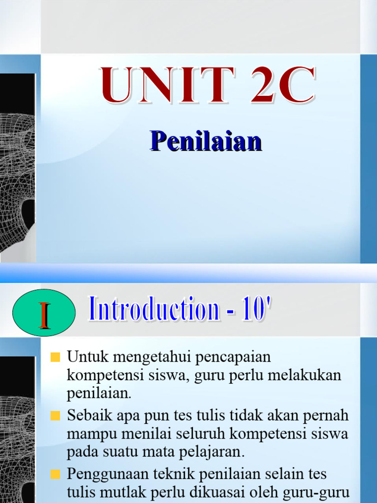 Unit 2C Penilaian Oct09 | PDF
