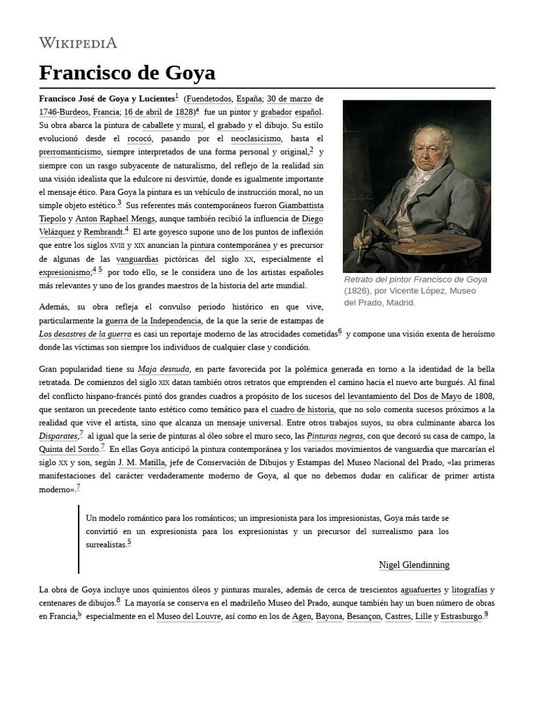 U2 PP 41 Francisco de Goya | PDF | Francisco Goya | Pinturas