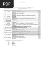 Tabla Escala Barthel Editable | PDF