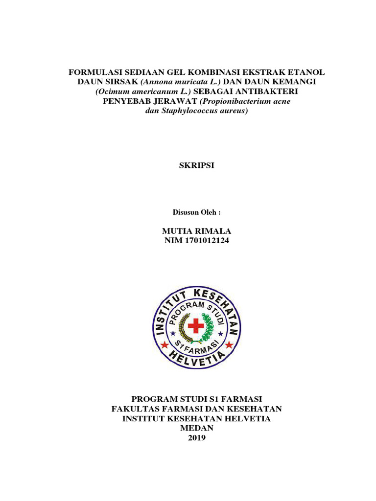 Skripsi Mutia 1701012124 | PDF | Kesehatan Holistik