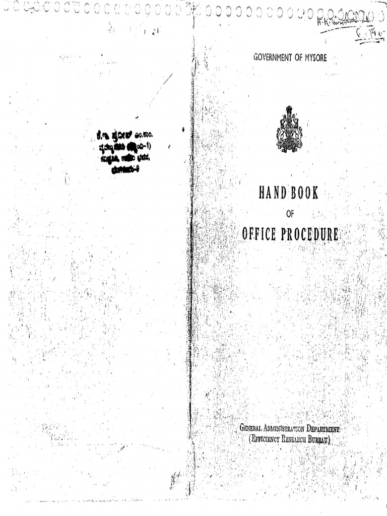 Office Procedure Manual GoK For Web | PDF