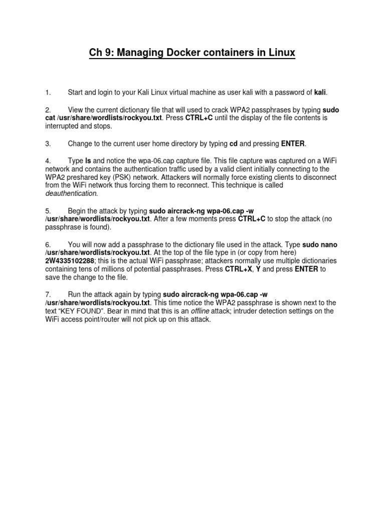 Chapter 09 Lab Handout | PDF