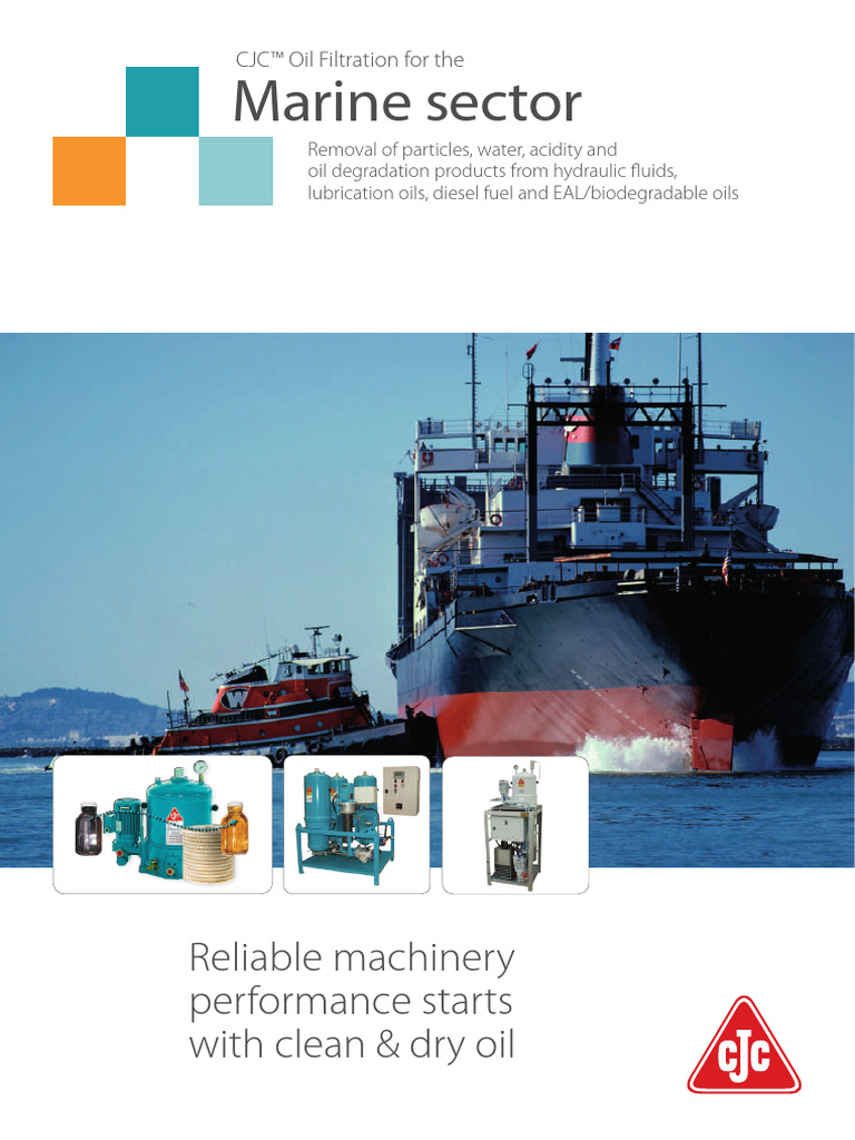 CJC Filter Marine Brochure | PDF | Filtration | Lubricant