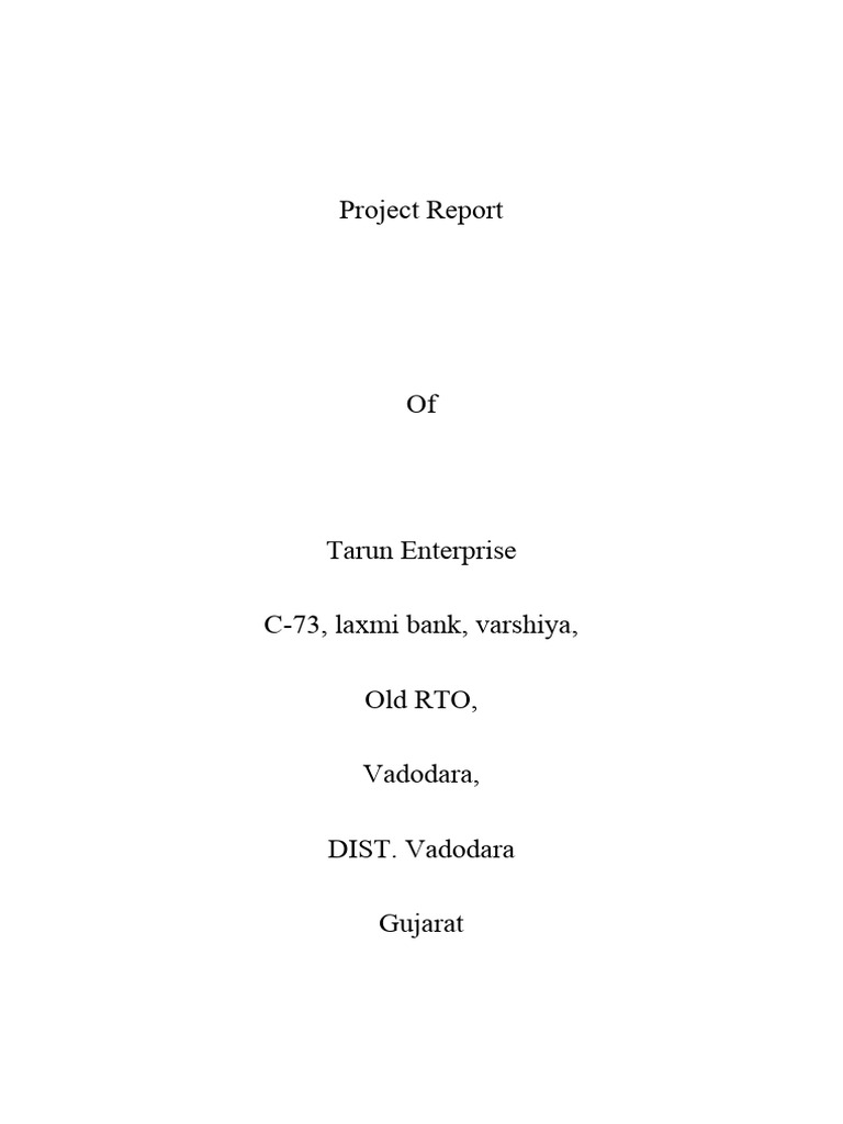 Project Report - Tarun | PDF | Economies