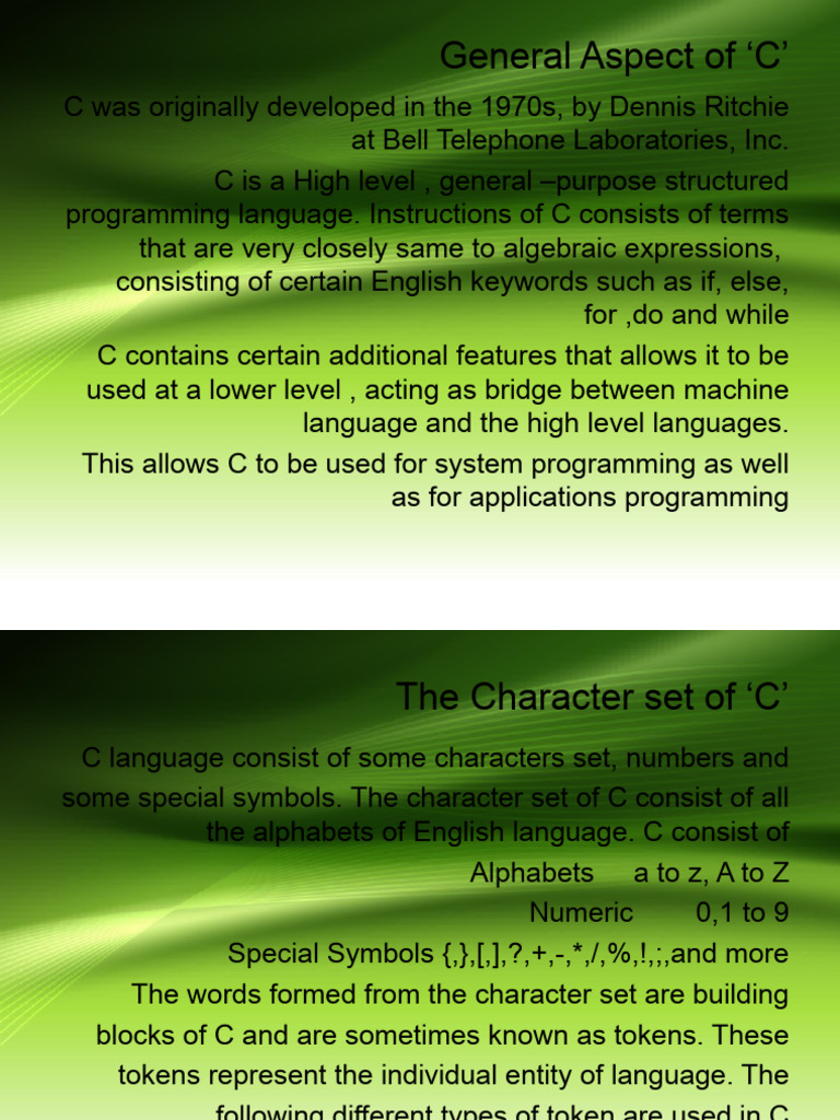 Basics of C | PDF | Computing | Computer Programming Basics of C | PDF | Computing | Computer Programming