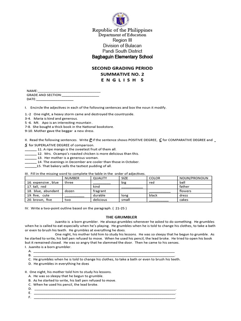 ST - English 5 - Q2 - 2 | PDF | Languages | Foreign Language Studies