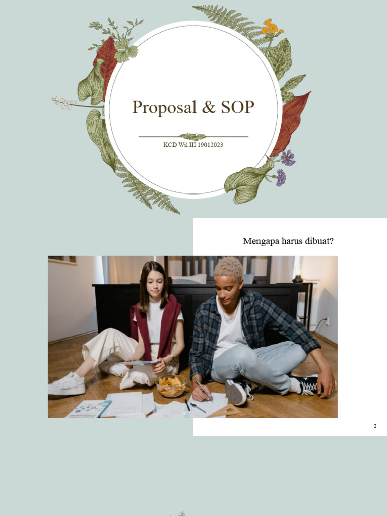Proposal & SOP | PDF