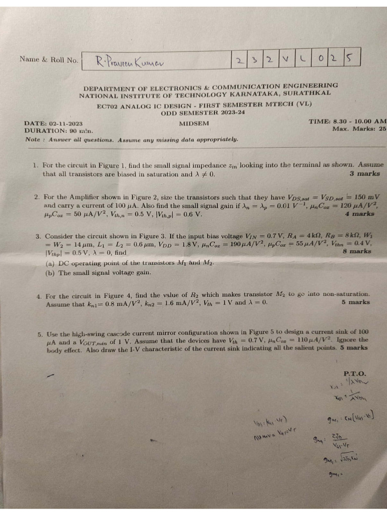 MID SEM 2023 PAPERS | PDF