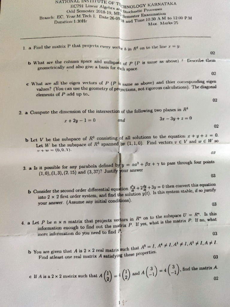 LASP | PDF | Eigenvalues And Eigenvectors | Linear Subspace