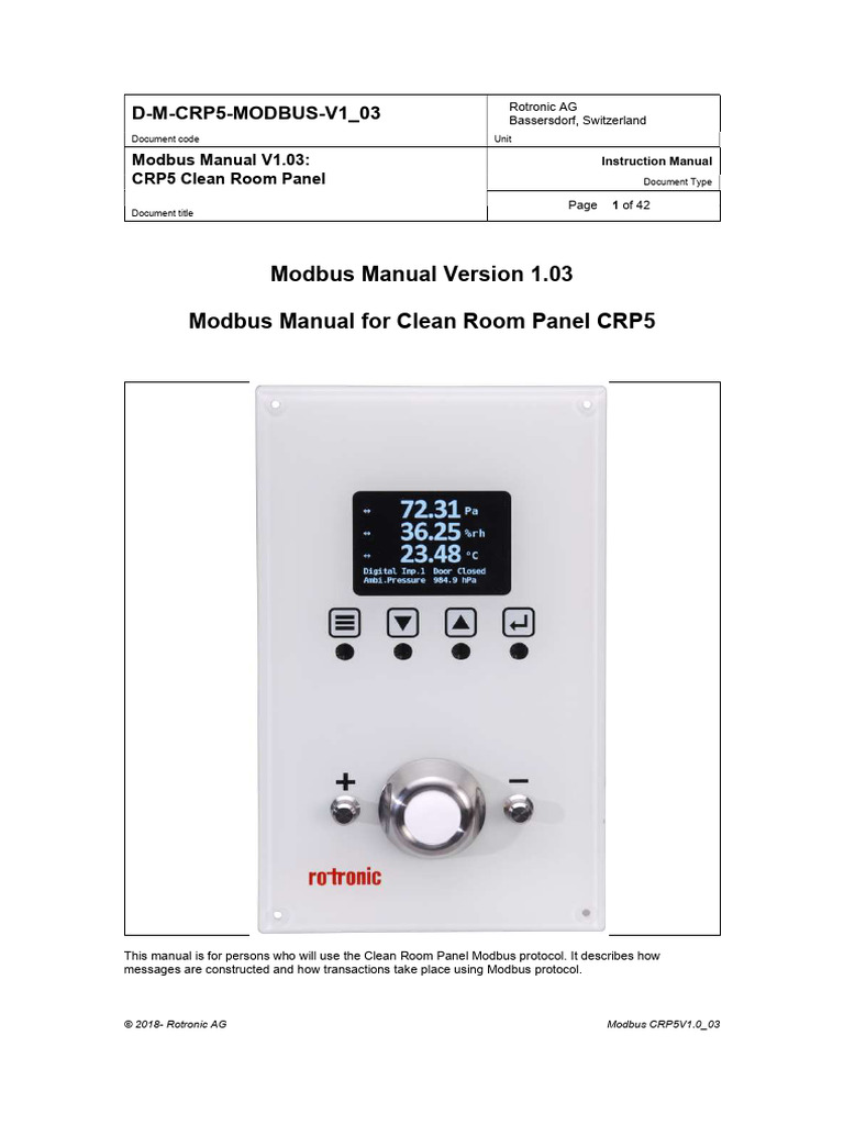 E M crp5 Modbus v1 - 03 - 1 | PDF | Computing | Computer Engineering E M crp5 Modbus v1 - 03 - 1 | PDF | Computing | Computer Engineering