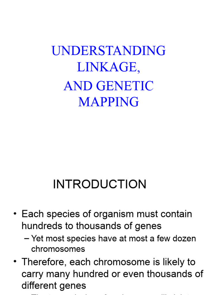 Linkage & Recombination | PDF | Genetic Linkage | Meiosis