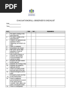 IP - Evacuation & Fire Drill Attendance Sheet | PDF