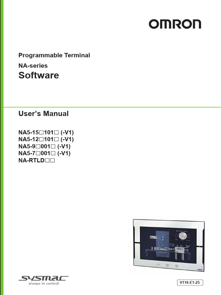 v118 Na Series Programmable Terminal Software Users Manual en | PDF ...