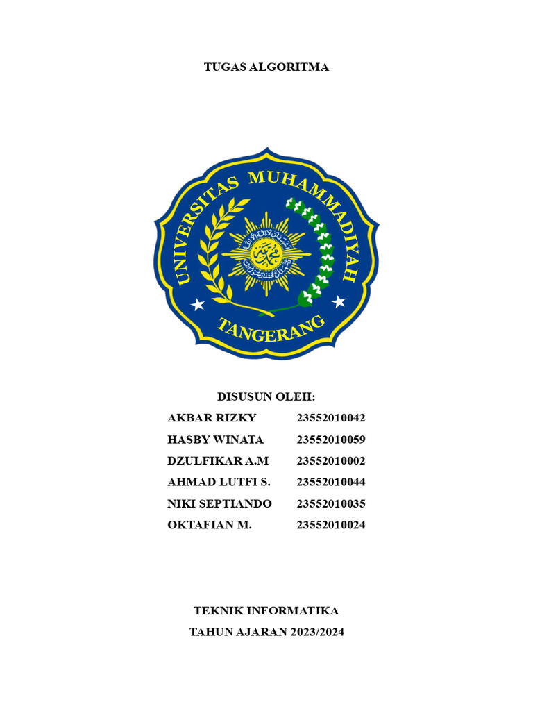 Tugas Algoritma Kelompok 1 PDF | PDF | Computer Programming