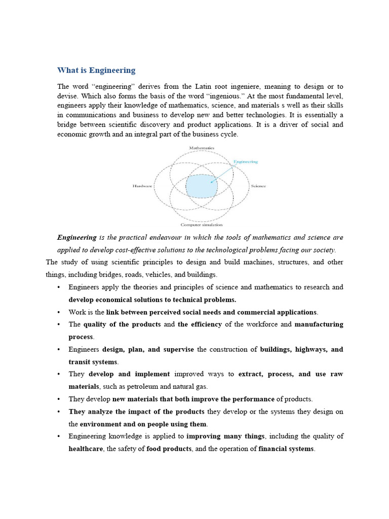 What Is Engineering | PDF | Engineering | Engines